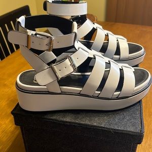 Shoes | White Gladiator Sandals | Poshmark